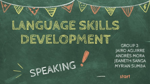 LANGUAGE SKILLS DEVELOPMENT (SPEAKING) | Genially