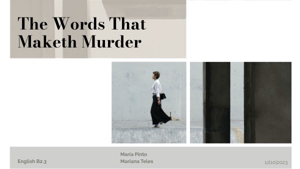 The Words That Maketh Murder