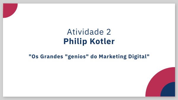 Atividade 2: Marketing | Genially