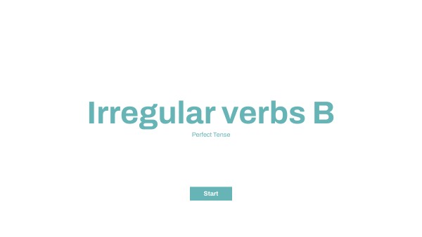 Irregular verbs | Genially