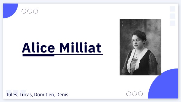 Alice Milliat | Genially