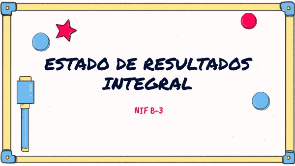 Estado de Resultados Integral: NIF B-3 | Genially