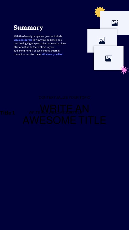 BASIC DARK PRESENTATION