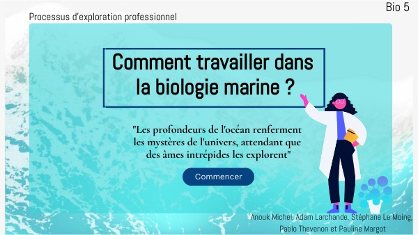 PEP Anouk, Pauline, Adam, Stéphane , Pablo BIO5 | Genially