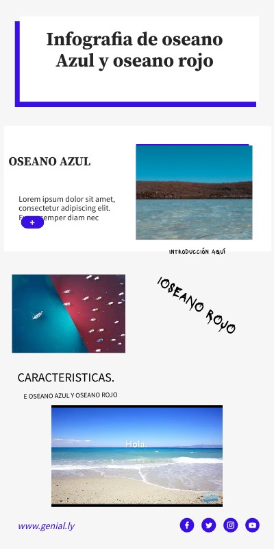 INFOGRAFIA DE OSEANO AZUL
