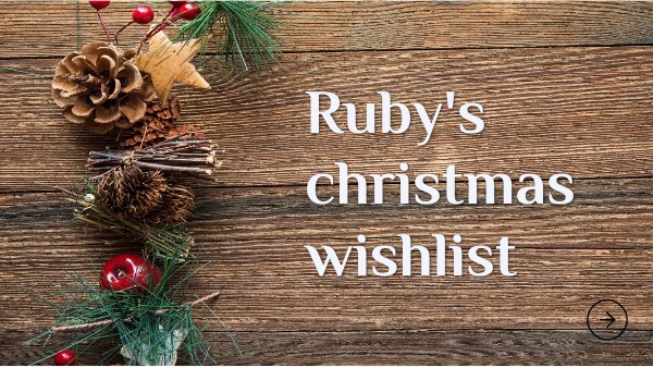 Rubys christmas list