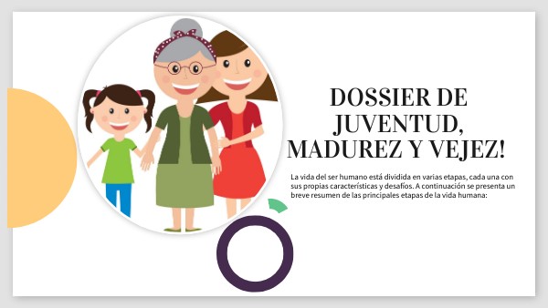 DOSSIER MADUREZ, ADULTEZ Y VEJEZ | Genially