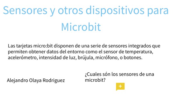 Sensores de una microbit | Genially