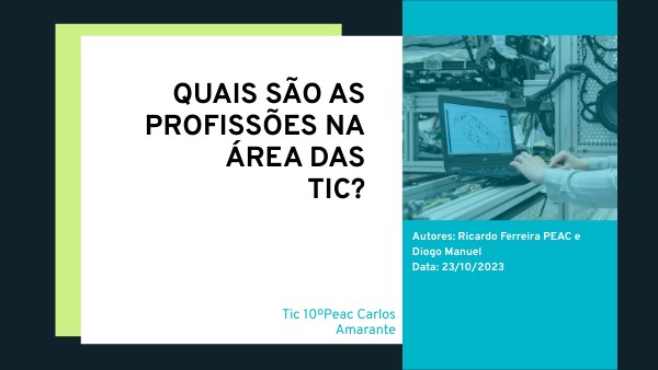 Quais são as Profissões na área das Tic