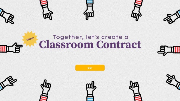 Classroom Contract | Genially