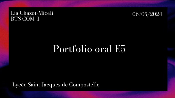 Oral E5 | Genially