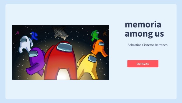 memoria amongus sebastian cisneros barranco