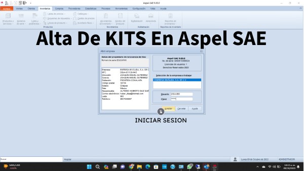 Alta De KITS En Aspel SAE | Genially