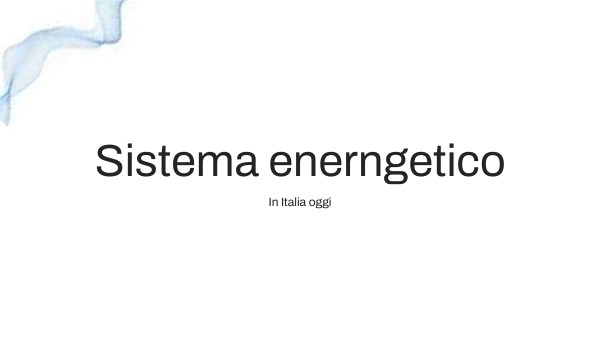 Sistema energetico