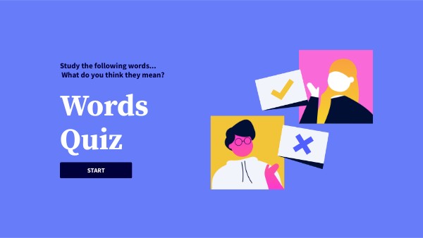 Words quiz