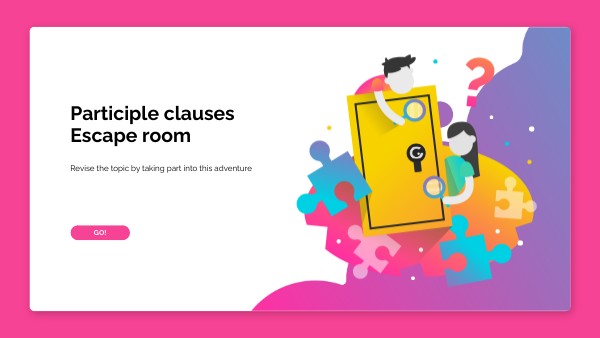 Participle clauses escape room | Genially