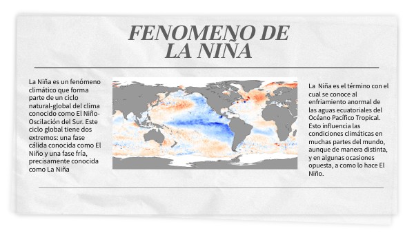 FENOMENO DE LA NIÑA | Genially