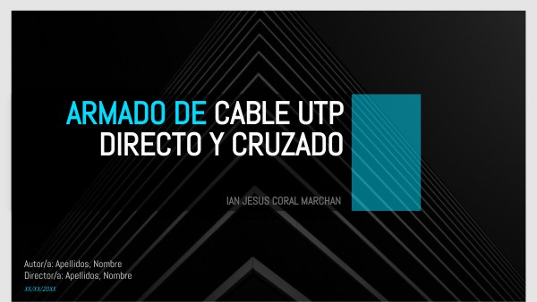CABLE DIRECTO Y CRUZADO