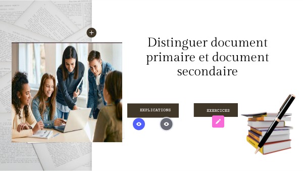 document primaire et secondaire | Genially