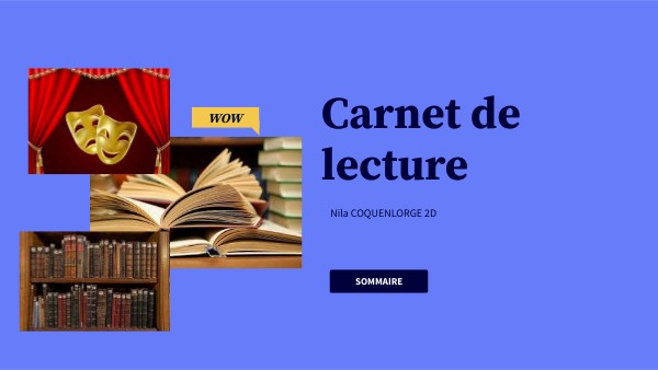 Carnet de lecture | Genially