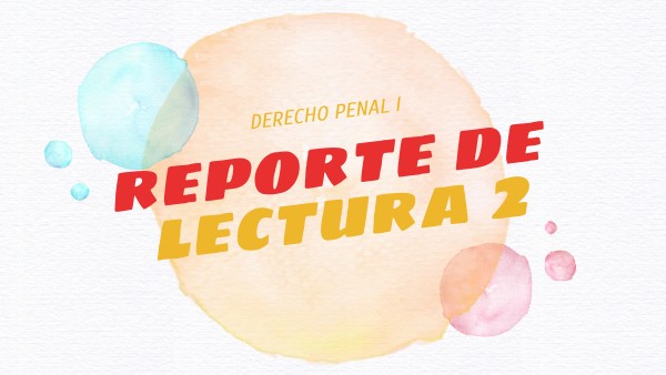 REPORTE DE LECTURA 2. | Genially