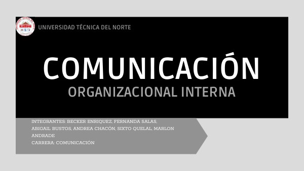 Comunicación Organizacional Interna | Genially