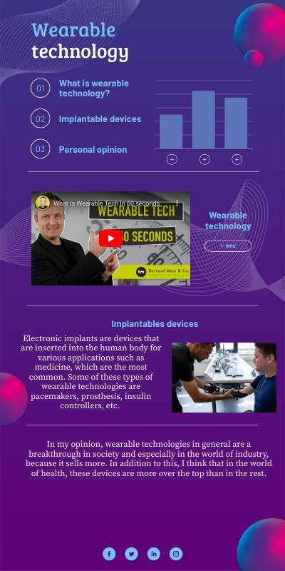 Wearable technology Sara Martínez 1ºBach D | Genially