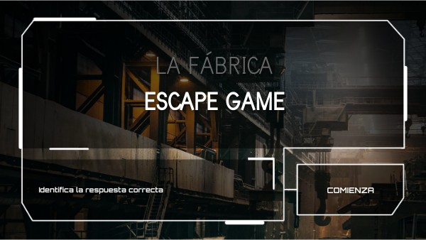 YR6. AUTUMN TERM 1. FACTORY ESCAPE GAME