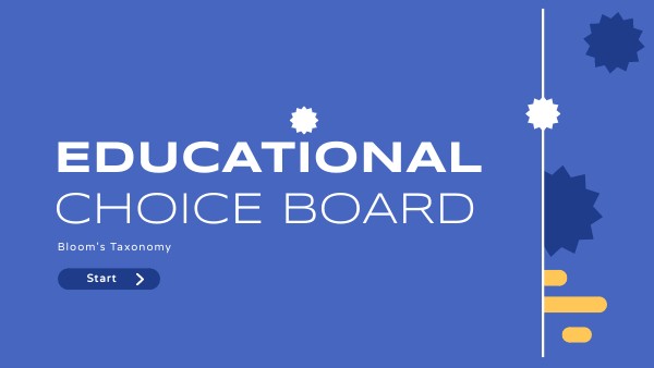 EDUCATIONAL CHOICE BOARD | Genially