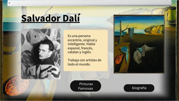 Salavador DALI diapo | Genially