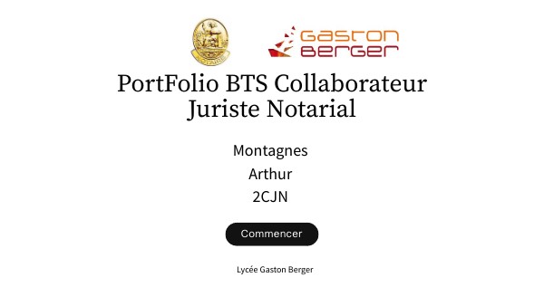 PortFolio Arthur Montagnes