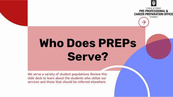 Students PREPs Serves