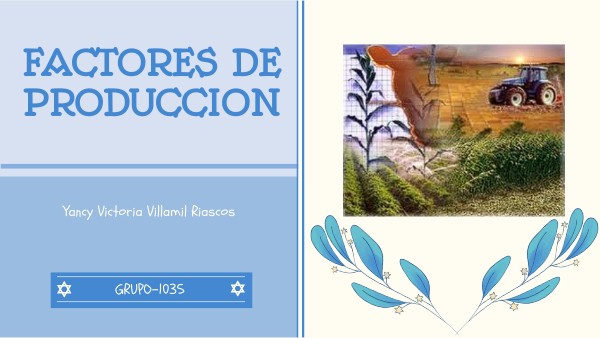Factores de Producción | Genially
