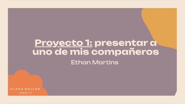 projet final espagnol Clara 2ndII