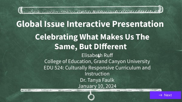 Global Issue Interactive Presentation | Genially