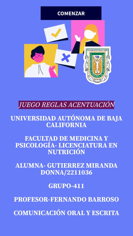 JUEGO REGLAS ACENTUACIÓN | Genially