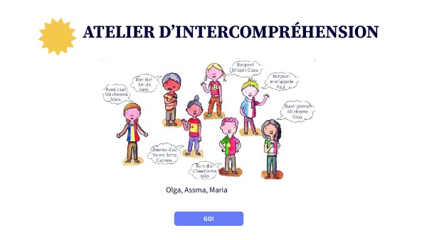 ATELIER D’INTERCOMPRÉHENSION | Genially