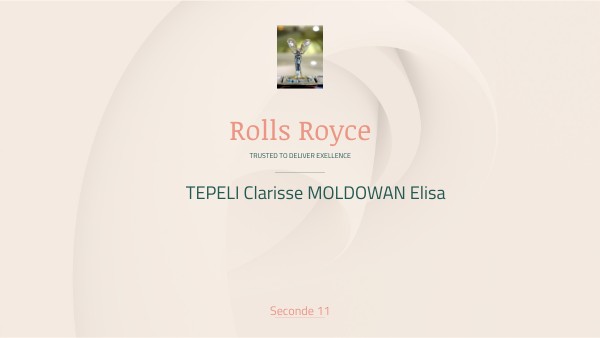 Exposé Rolls Royce | Genially