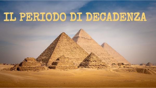 Antico Egitto (periodo di decadenza)
