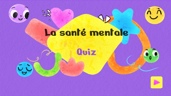 Quiz santé mentale