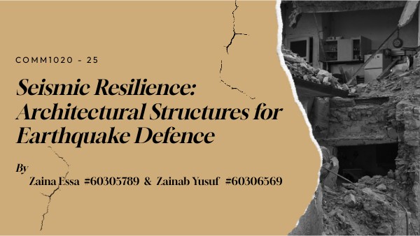 COMM PRACTICE - EARTHQUAKES | Genially