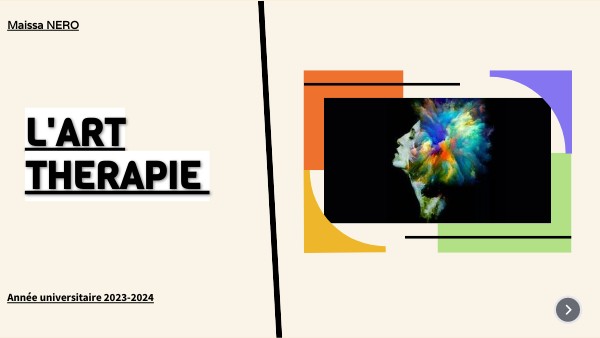 L'art-thérapie production numérique NERO Maïssa 2023-2024 | Genially