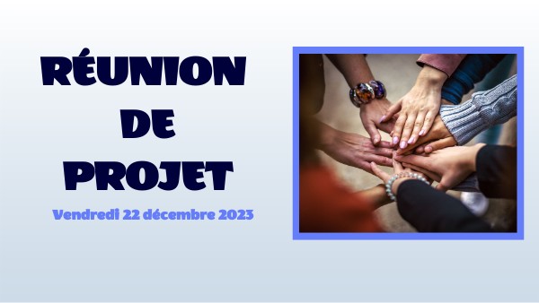 Réunion de projet | Genially
