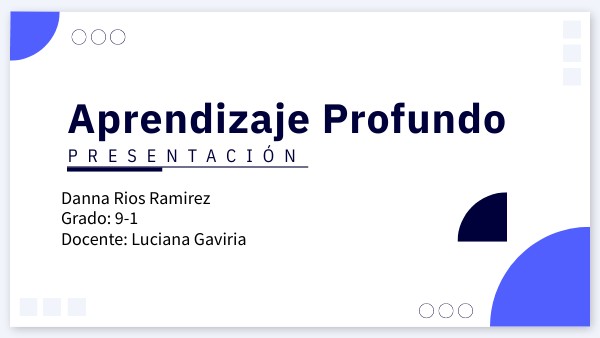 Aprendizaje Profundo Deep Learning Genially 