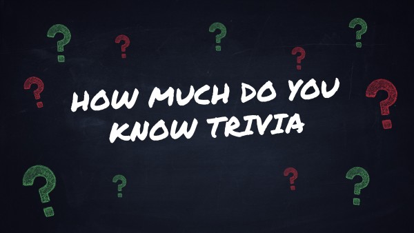 How much do you know quiz