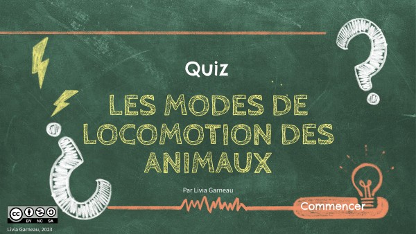 Quiz - Les modes de locomotion des animaux | Genially