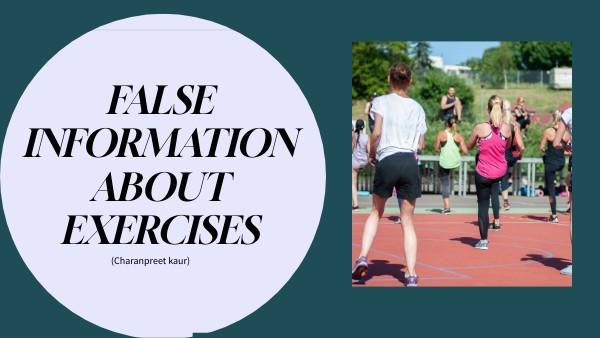 report about false information about exercises.