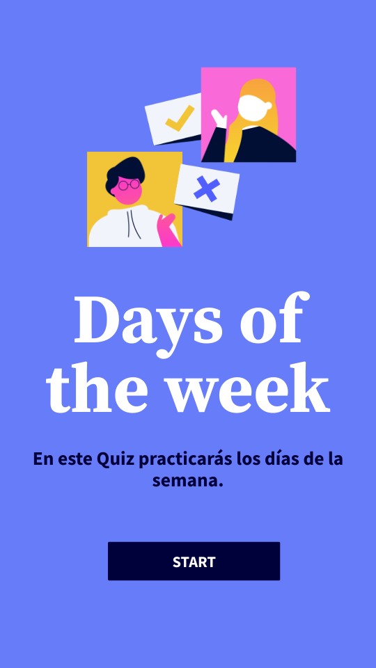 Days of the week | Genially