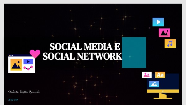 Social Network e Social Media