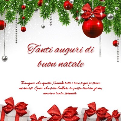 Biglietto auguri Natale